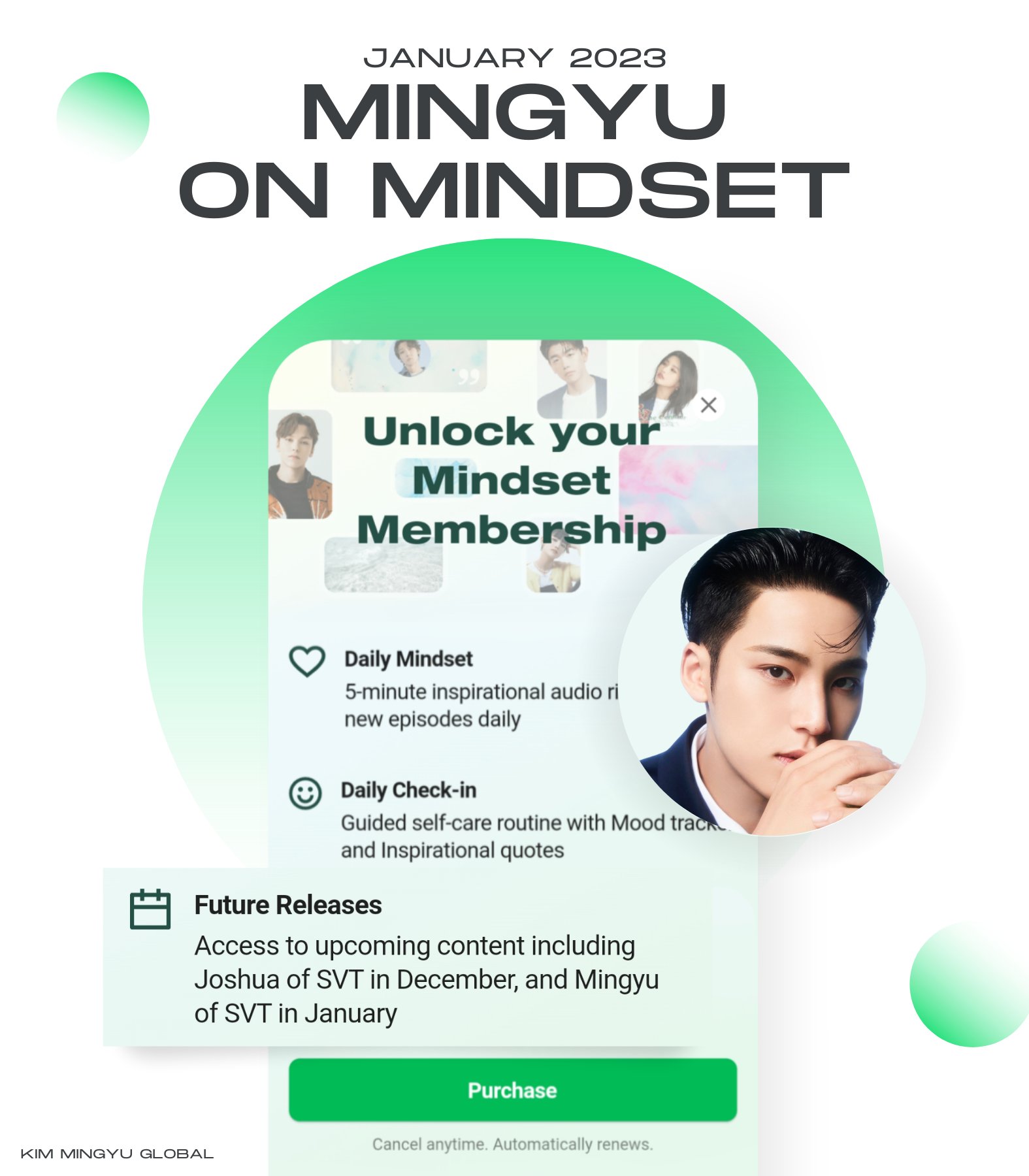 Kim Mingyu Global on Twitter: "Mingyu's Mindset Collection will launch on Mindset app in January ...