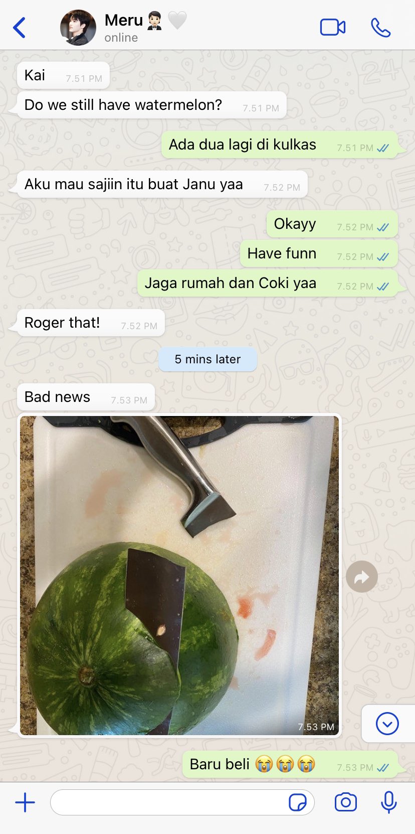 Maro on Twitter: "— Semangka. https://t.co/CGeCOMkjab" / Twitter