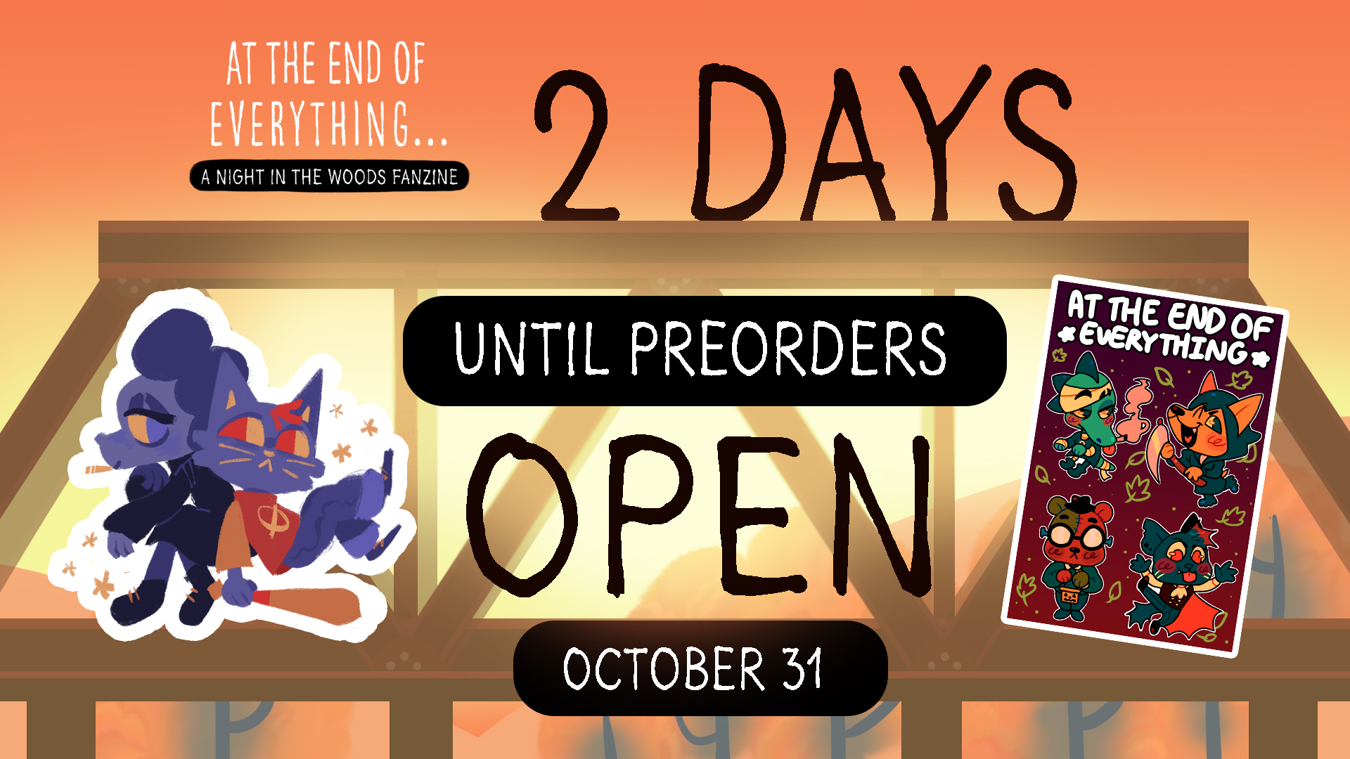 night in the woods: zine on Twitter: "💬 we look so CUTE. 💬 preorders for ‘at the end of ...