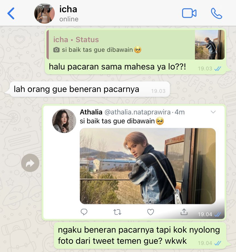 𝐍𝐀𝐍𝐀. on Twitter: "pacar halu — lee taeyong few tweets au © namericoffee_ https://t.co ...