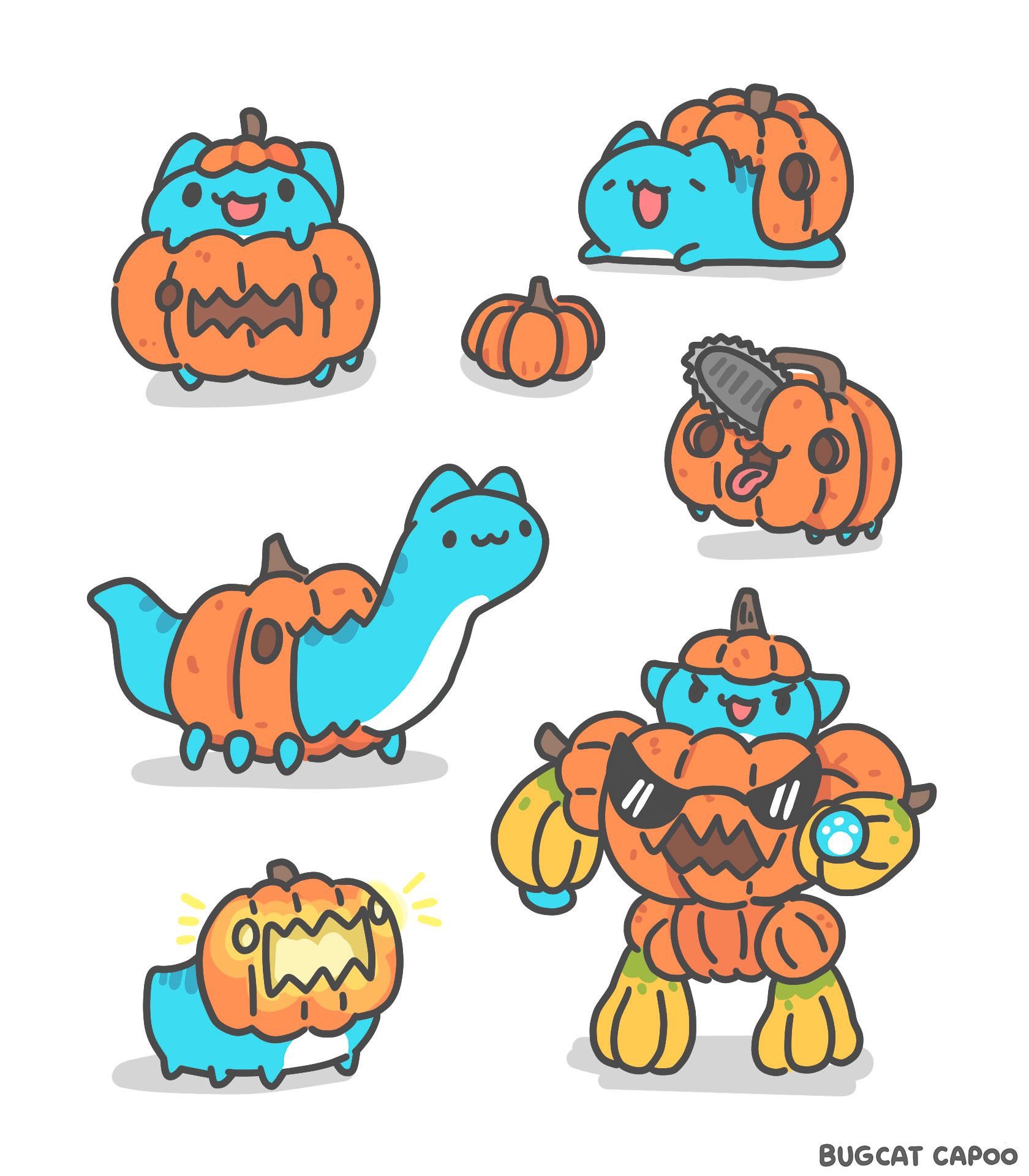 Bugcat Capoo on Twitter: "南瓜南瓜🎃 https://t.co/QRomlQgWuH" / Twitter