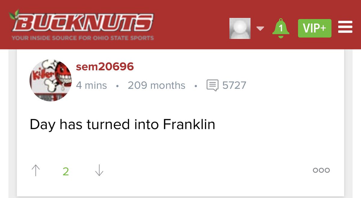 Message Board Geniuses on Twitter: "#OhioState is down 1 at halftime. #MeltdownAlert"