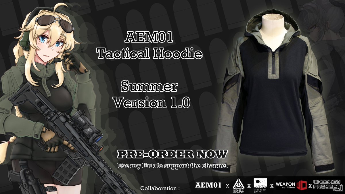 Whiskey Project🥃European VTuber on Twitter: "🚨The AEM01 Summer Hoodie is out 🚨 I'm excited to ...