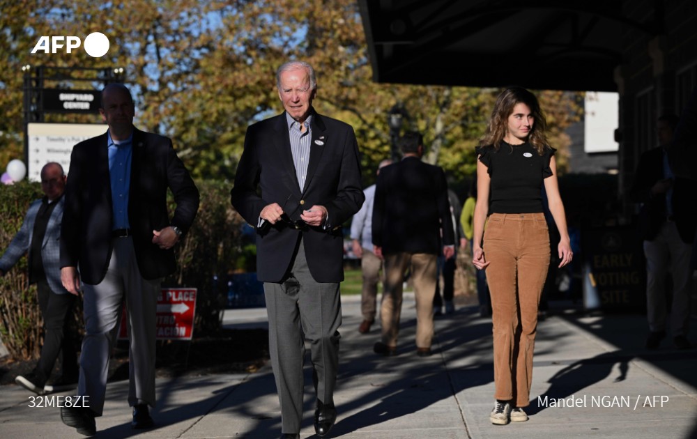 AFP News Agency on Twitter: "US President Joe Biden and his granddaughter Natalie -- a first ...