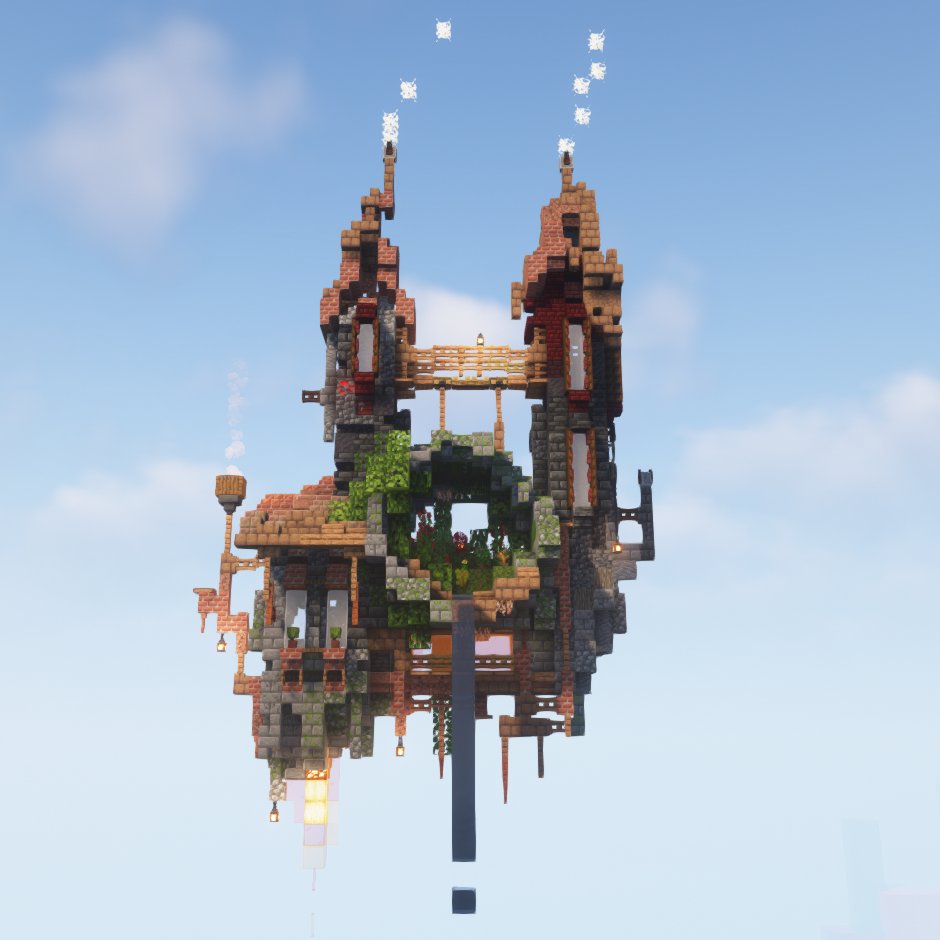 Floating City In The Sky Minecraft