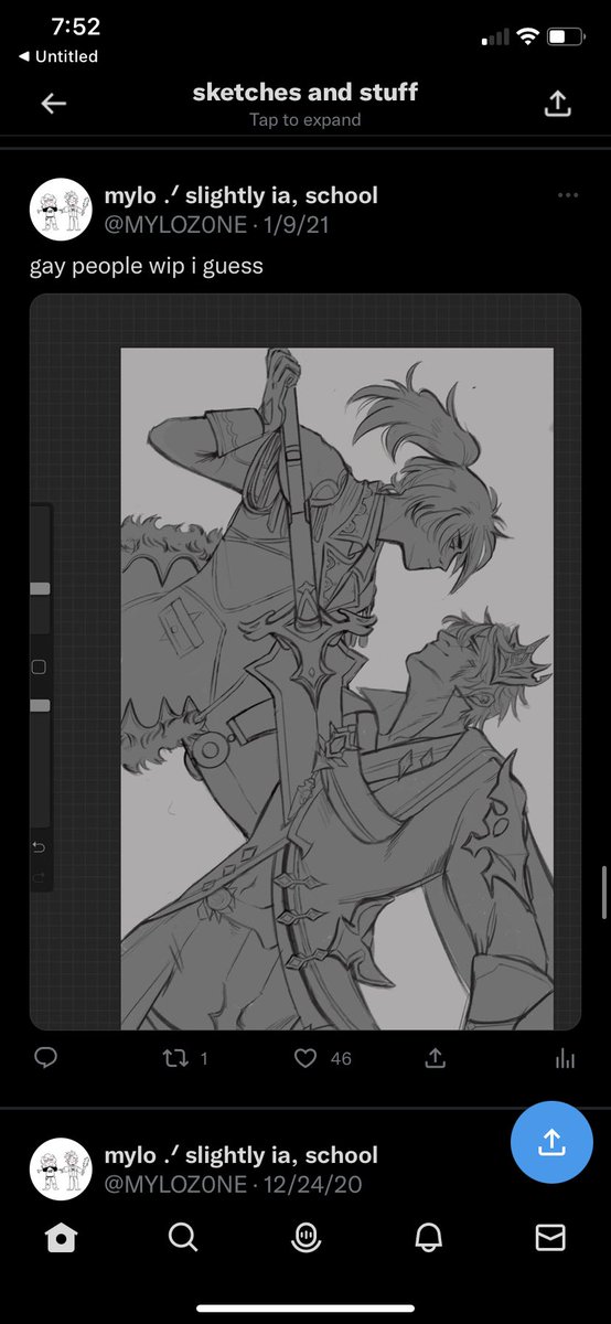 「no way dude 😭😭🤝 https://t.co/Xen71mX9」|mylo .ᐟ slightly ia, schoolの漫画