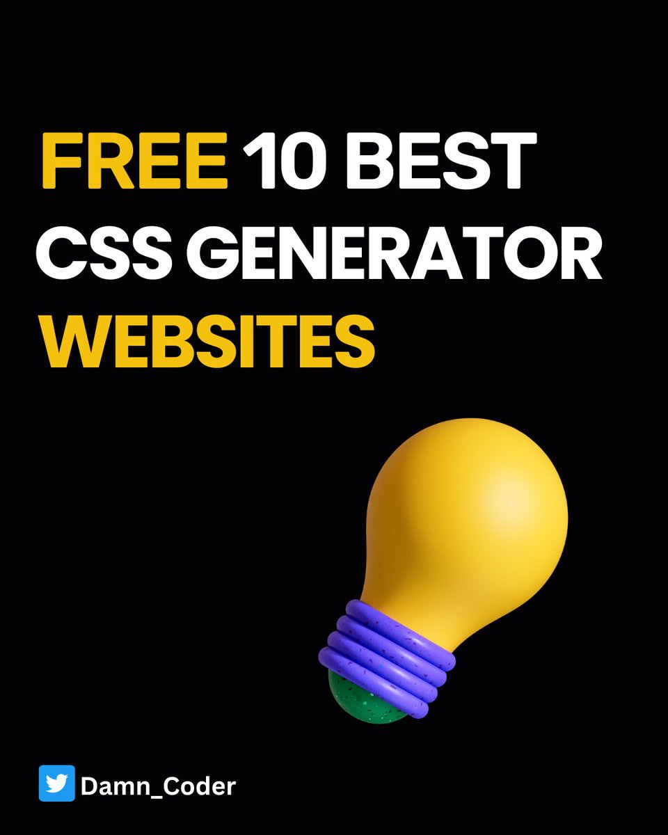 Free 10 Best Css Generator Websites Thread๐งตโ ุงูู
ุณูุณู ู
ู D Coder Damncoder ุฑุชุจูุง