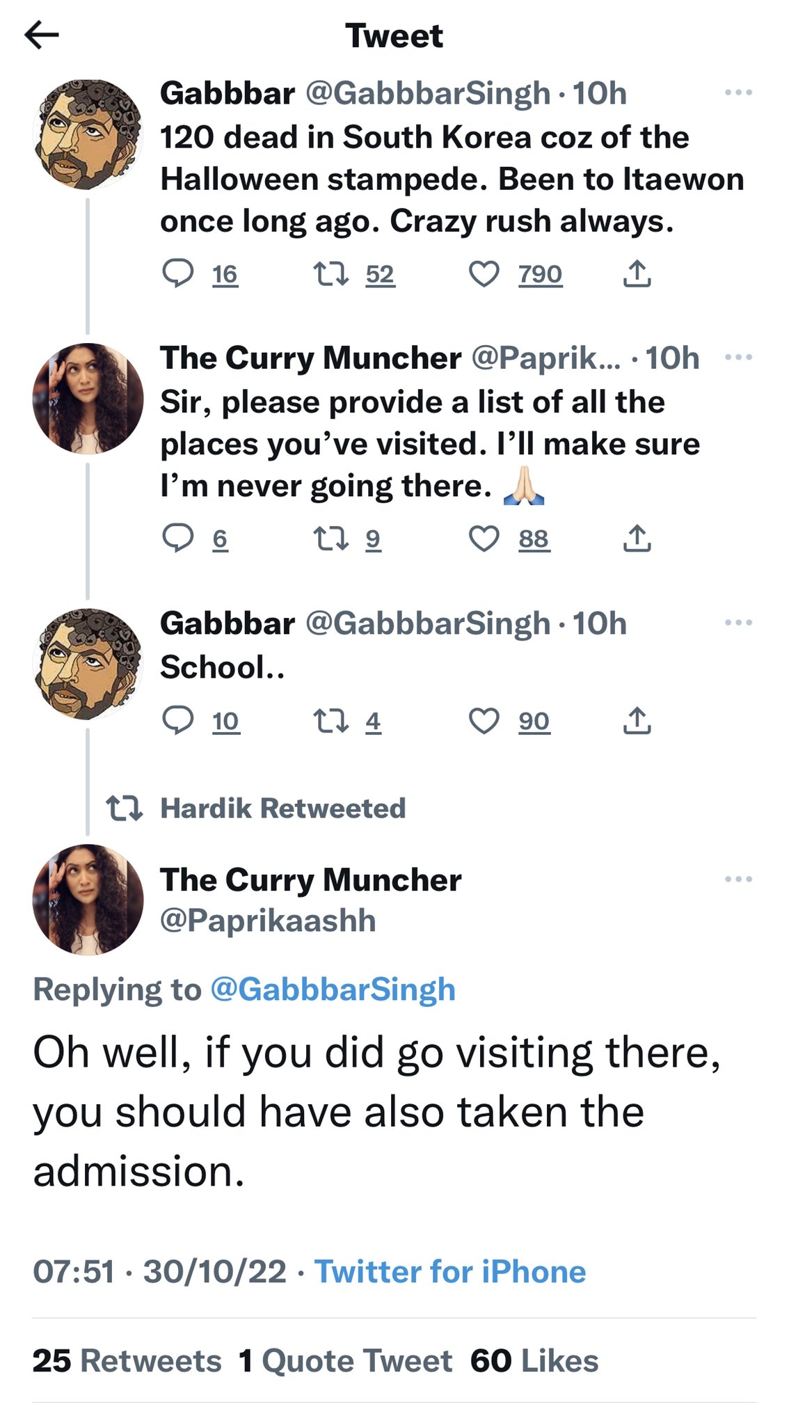 Ra_Bies 2.0 on Twitter: "The Curry Muncher has got no chill @Paprikaashh 😆😆😆 https://t.co ...