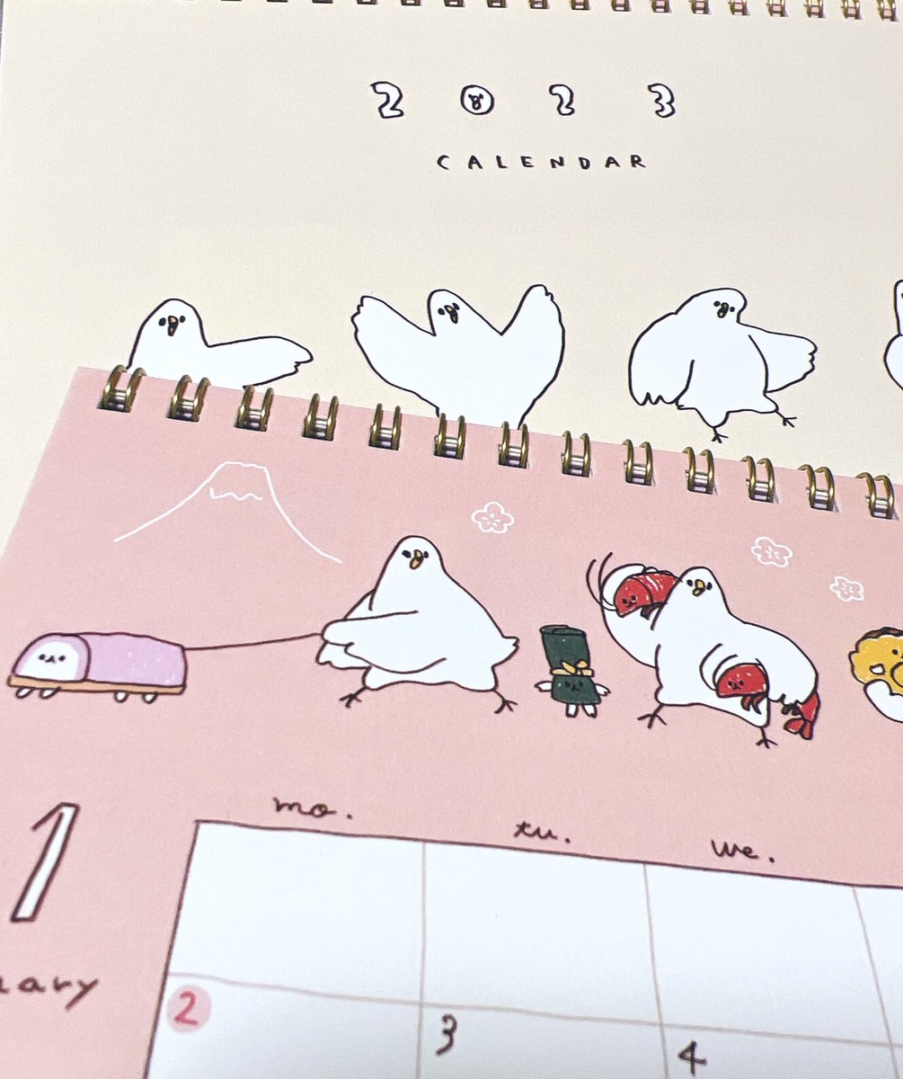 「2023年カレンダー刷り上がってきたー!! 個展で先行販売しますー! 個展終わ」|shigemiの漫画