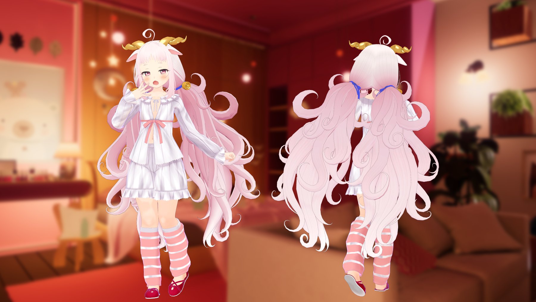 黒猫洋品店（公式）クロイニャンの3Dモデル・VRアバター製作 on Twitter: "VTuber「未未クヌム」様の3Dモデルを再撮影しました 注目していただきたい部分としては、髪の ...