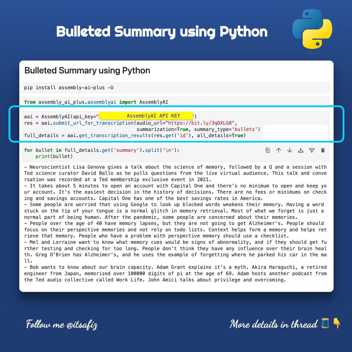Get the bulleted summary of your business meeting with just 3 lines of ...