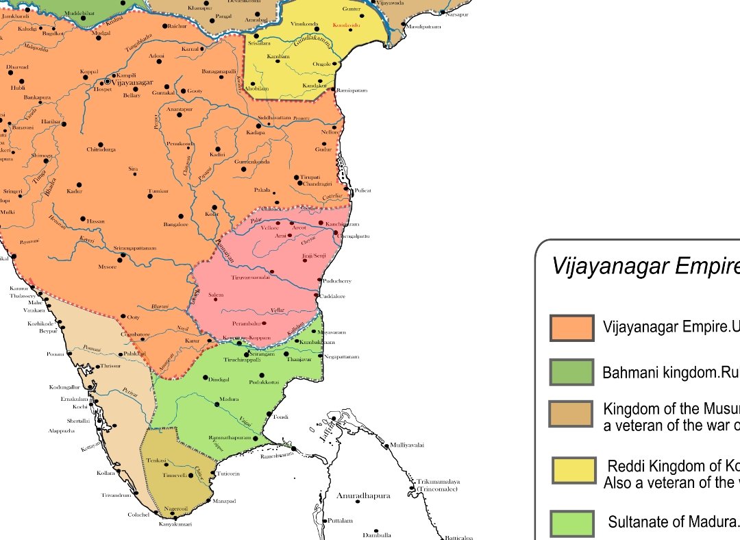 Map Of Vijayanagar Empire,circa 1350 CE Jambudveep's Blog, 55% OFF