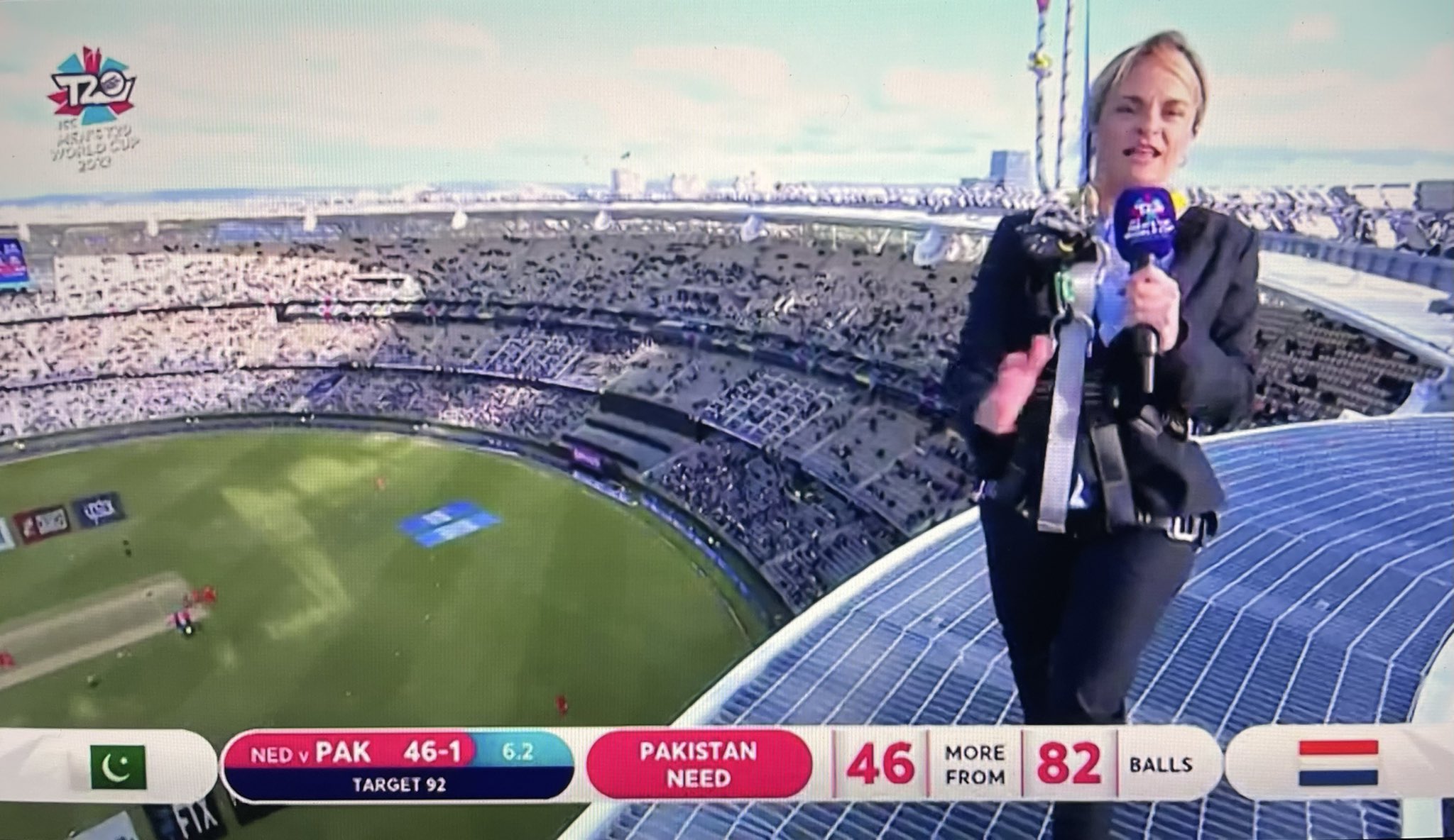 Ajesh Ramachandran on Twitter: "#ICCTV’s Natalie Germanos at her new commentary position! 👏🏼👏🏼👏🏼 ...