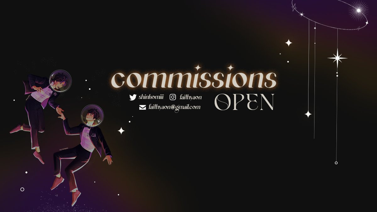 faith on Twitter: "commissions open! ࿐˚. hii im opening commission slots again for nov-dec ...