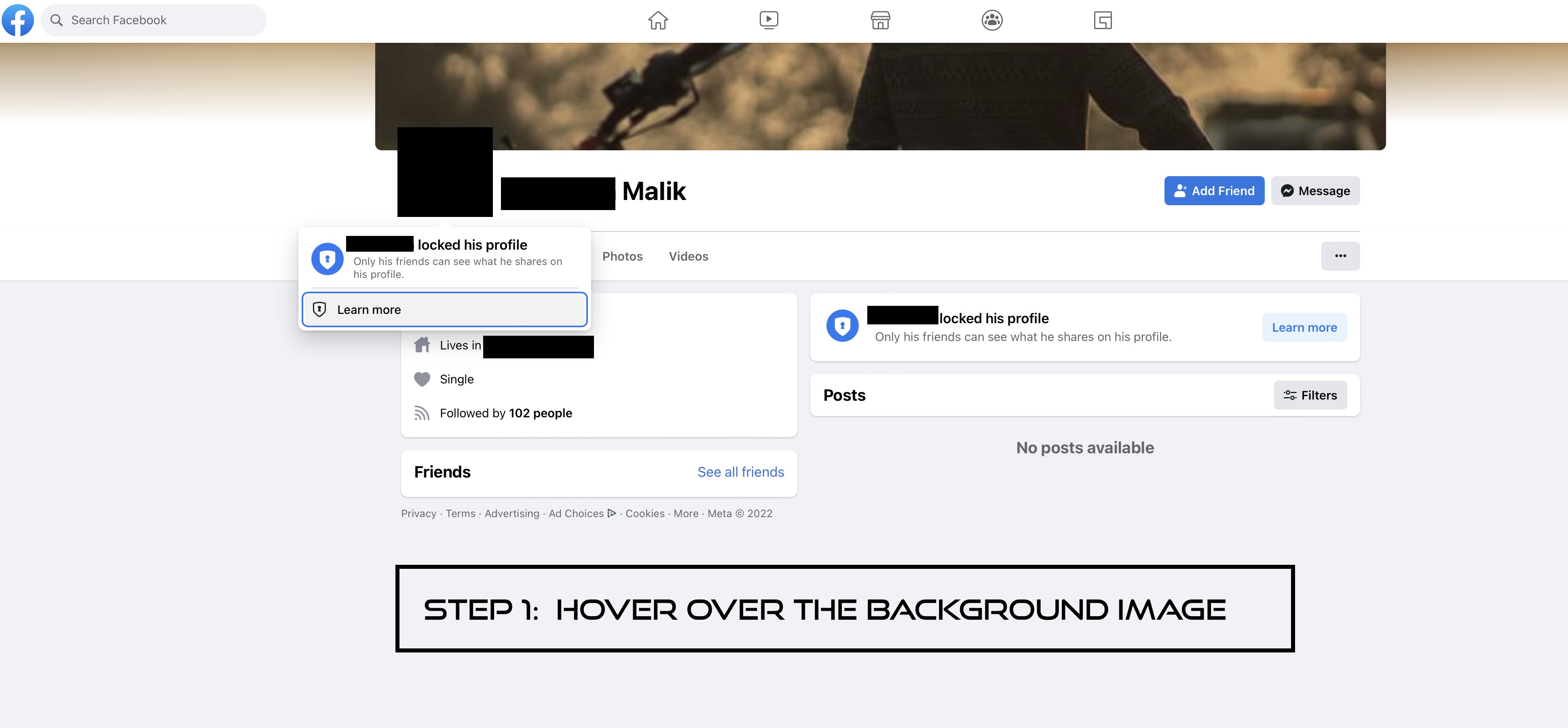 Facebook Profile Page Template 2022