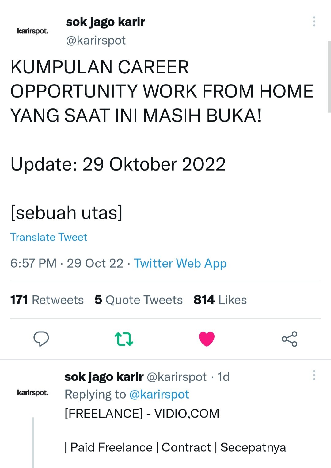 BACA RULES DI (bit.ly/worksfess) on Twitter: "Work! Barusan lewat timeline, gue sebagai WFH ...