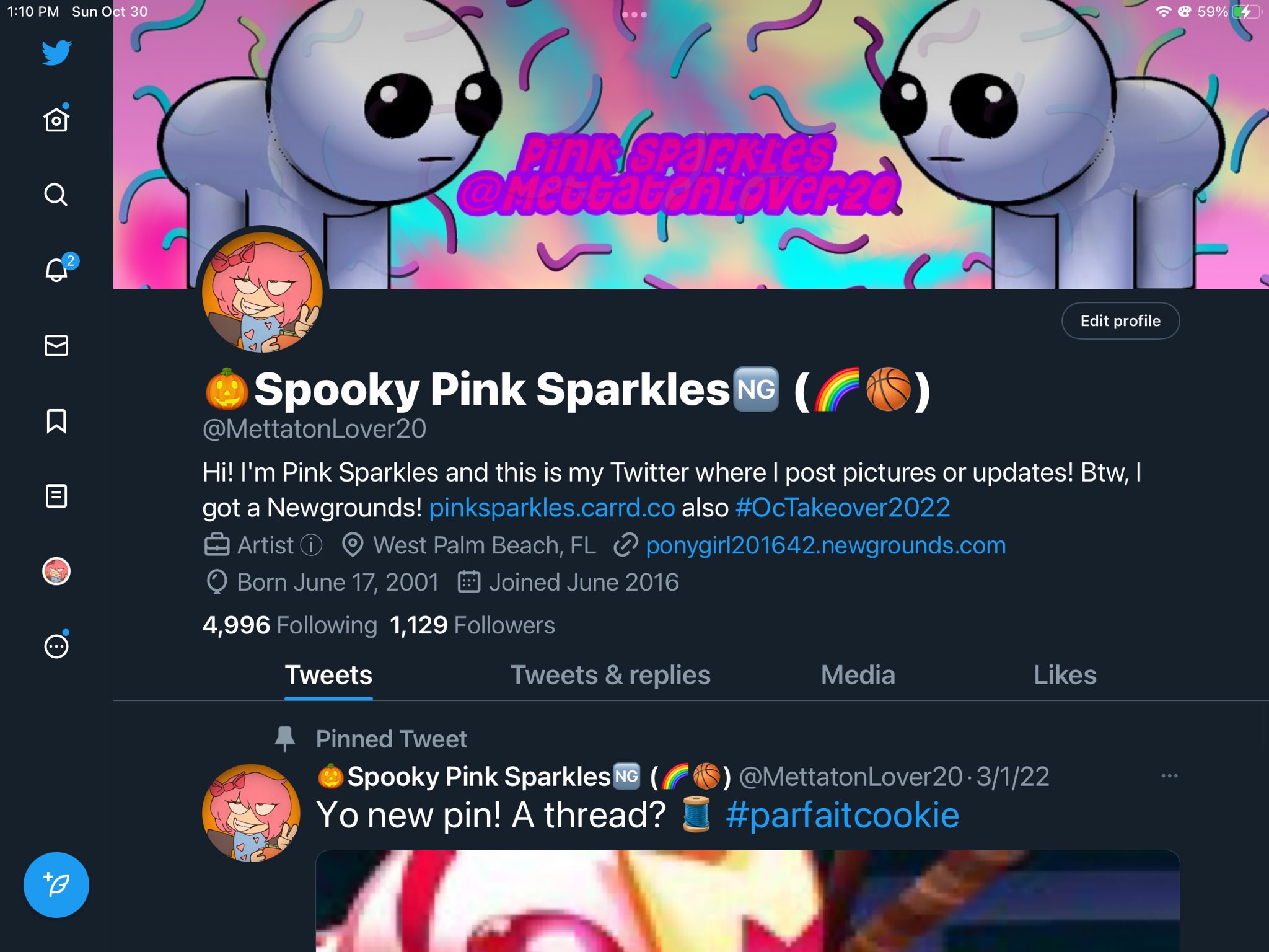 🎃Spooky Pink Sparkles🆖 (🌈🏀) on Twitter: "NO MORE #OcTakeover2022 https://t.co/3UHXQMpoi0" / Twitter