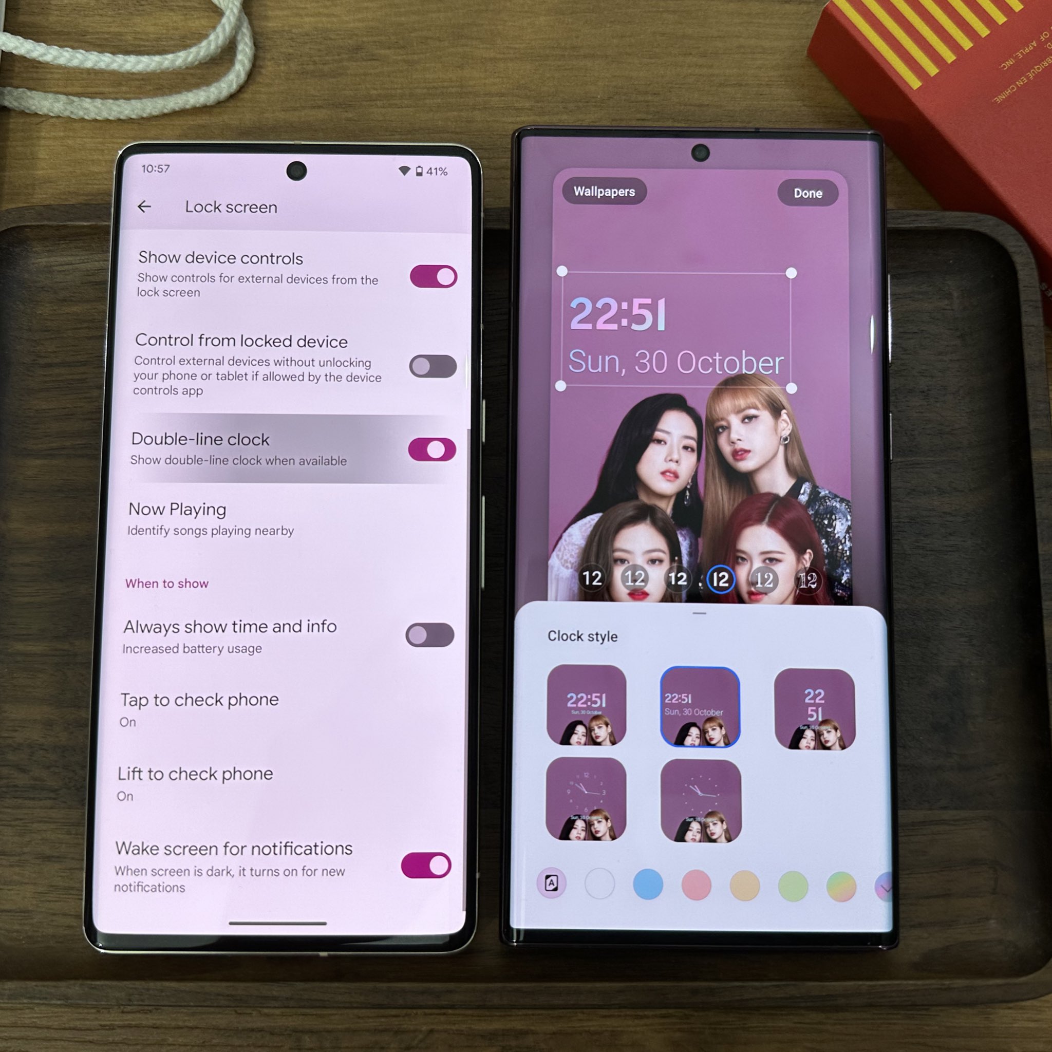 TechDroider on Twitter: "Google Pixel Android 13 vs Samsung OneUI 5.0 - Lock Screen UI https://t ...