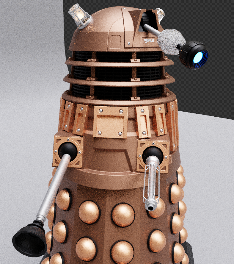 James Johnson on Twitter: "My Dalek themed Blender 3D journey so far. September 2020 / October ...