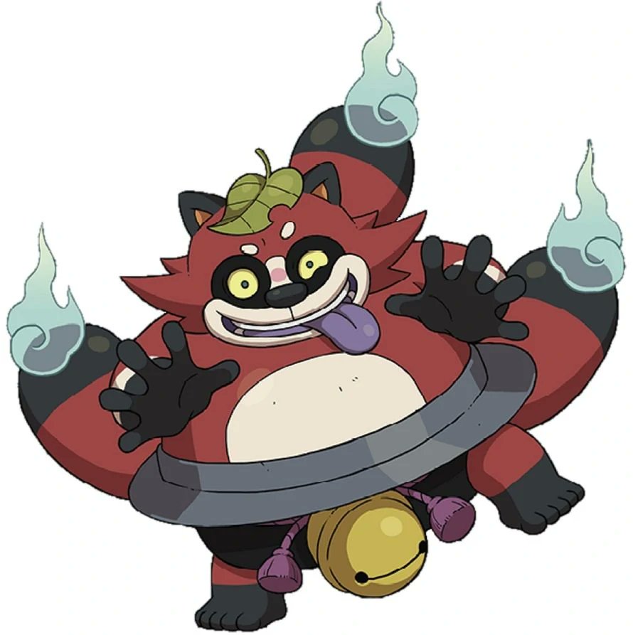 traditional youkai leaf on head no humans tongue leaf tongue out bell ...