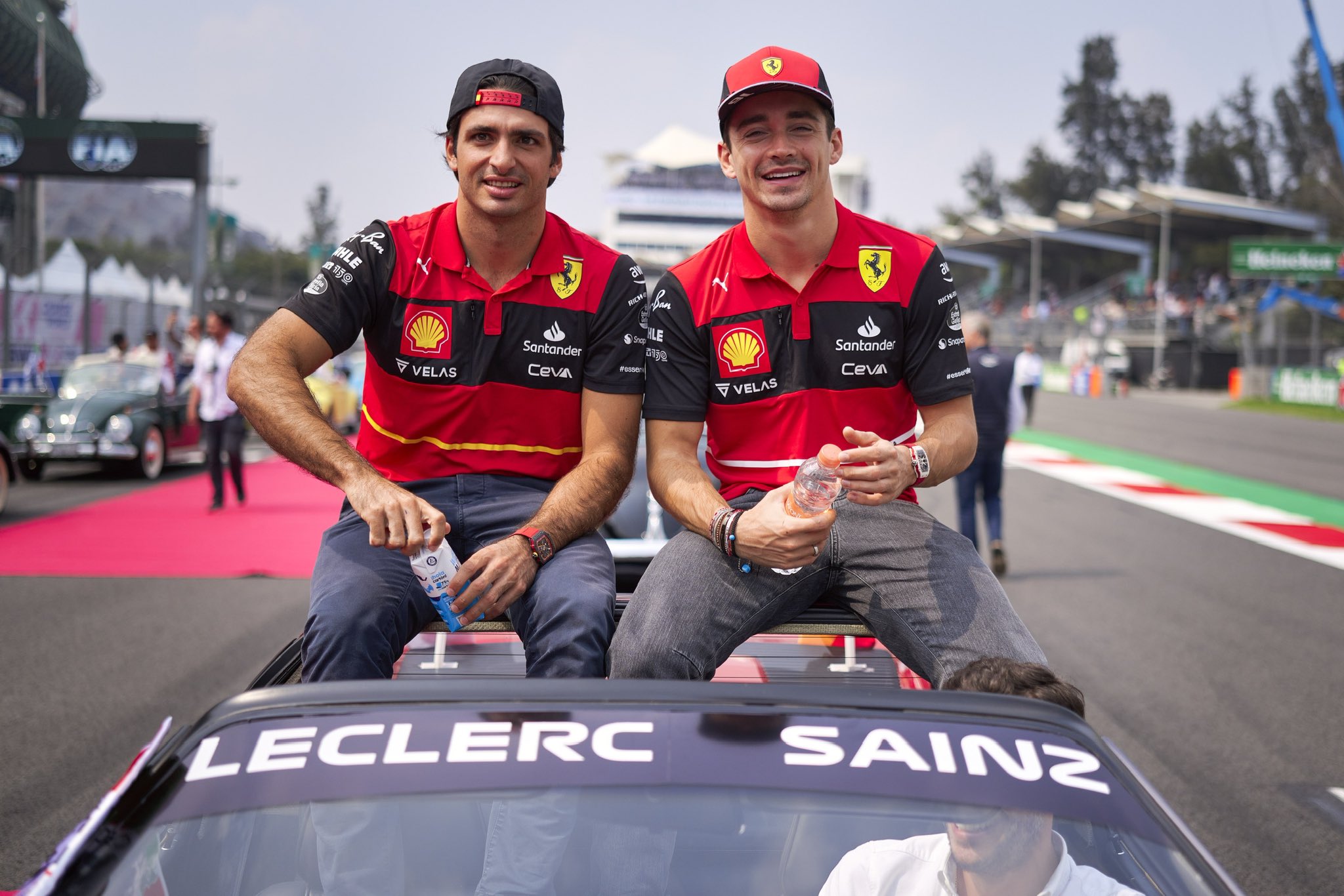 Photo gallery: Charles Leclerc and Carlos Sainz during F1 Drivers ...