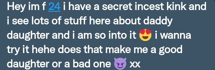 Pervconfession On Twitter She Wants To Try Dad And Daughter Incest