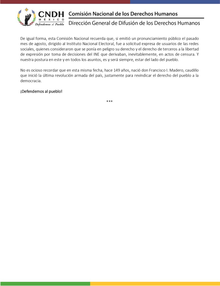 ¿Por qué es Tendencia? on Twitter: ""CNDH": Por las reacciones a este tweet en el que emite una ...