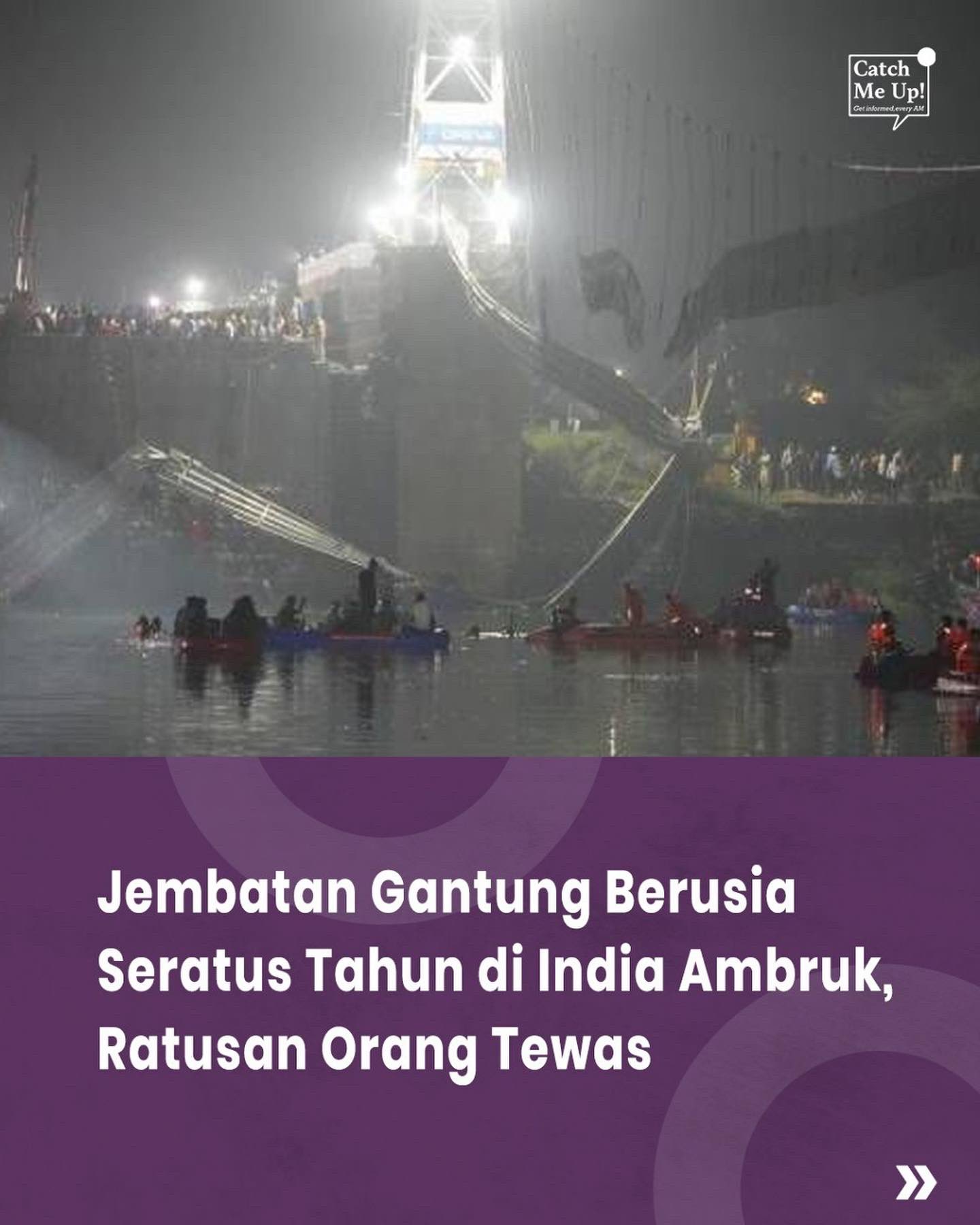 Catch Me Up! on Twitter: "Jembatan gantung yang terletak di atas Sungai Machhu negara bagian ...