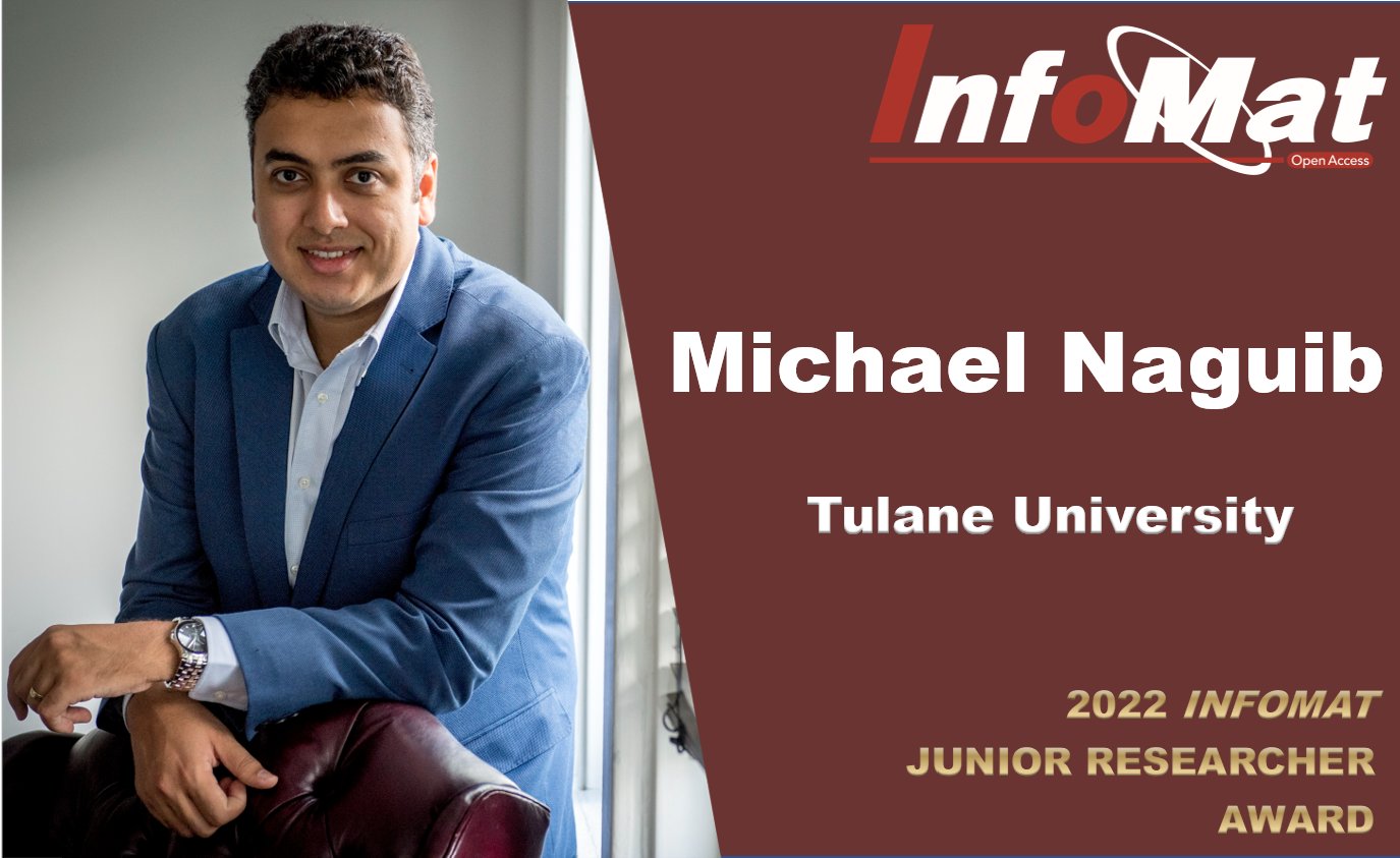 InfoMat+ on Twitter: "🥳Congratulations to Dr. Michael Naguib @TulaneSSE received the 2022 # ...
