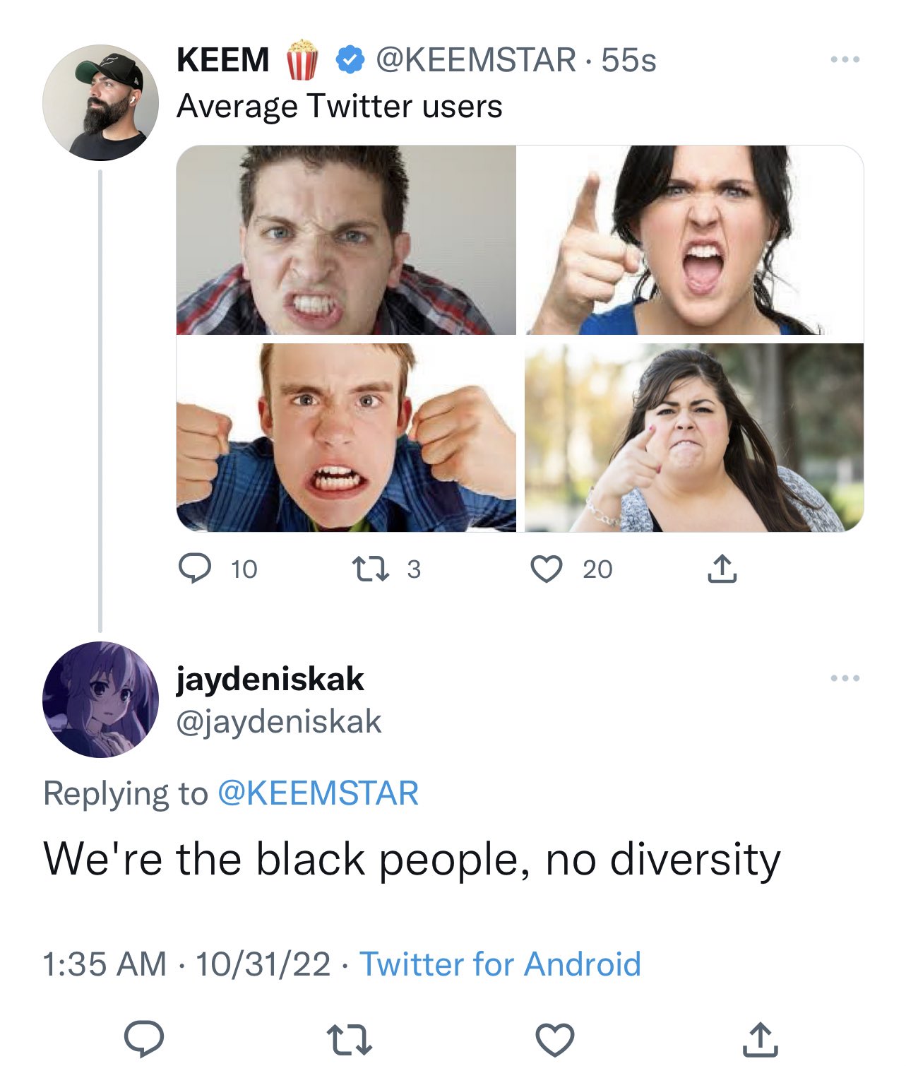 KEEM 🍿 on Twitter: "Tweet was less than a min old. Case & Point. https://t.co/AbnjaID7EE" / Twitter