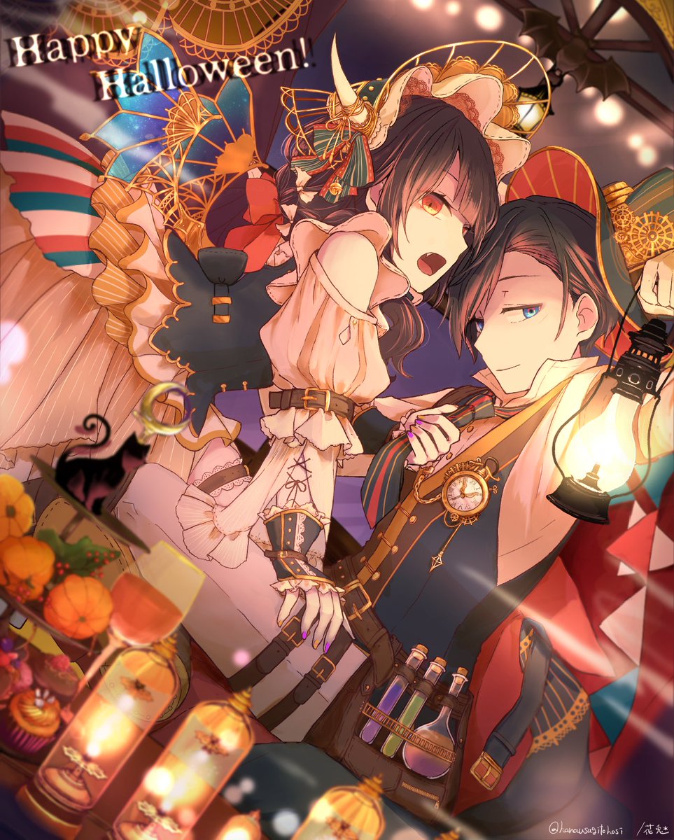 花兎* on Twitter: "色々修正した再掲になりますが折角なので…！ 🎪🎃HappyHalloween！🎃🎪 https://t.co/0p0rPFfpri" / Twitter