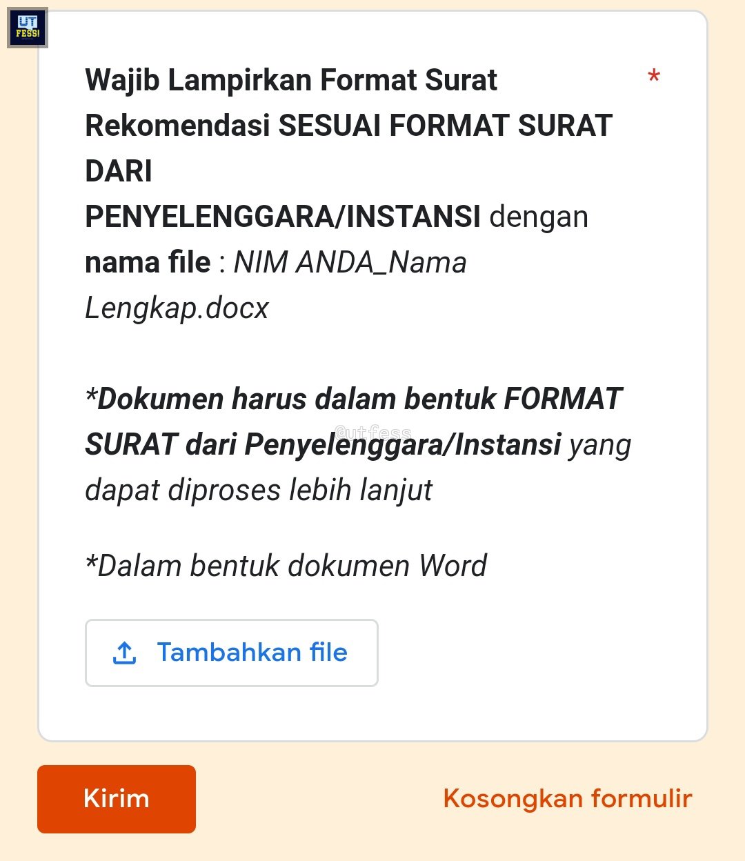 Use UT! for Menfess on Twitter: "Ut! Aku mau nyoba magang di PT Freeport, syaratnya ada surat ...