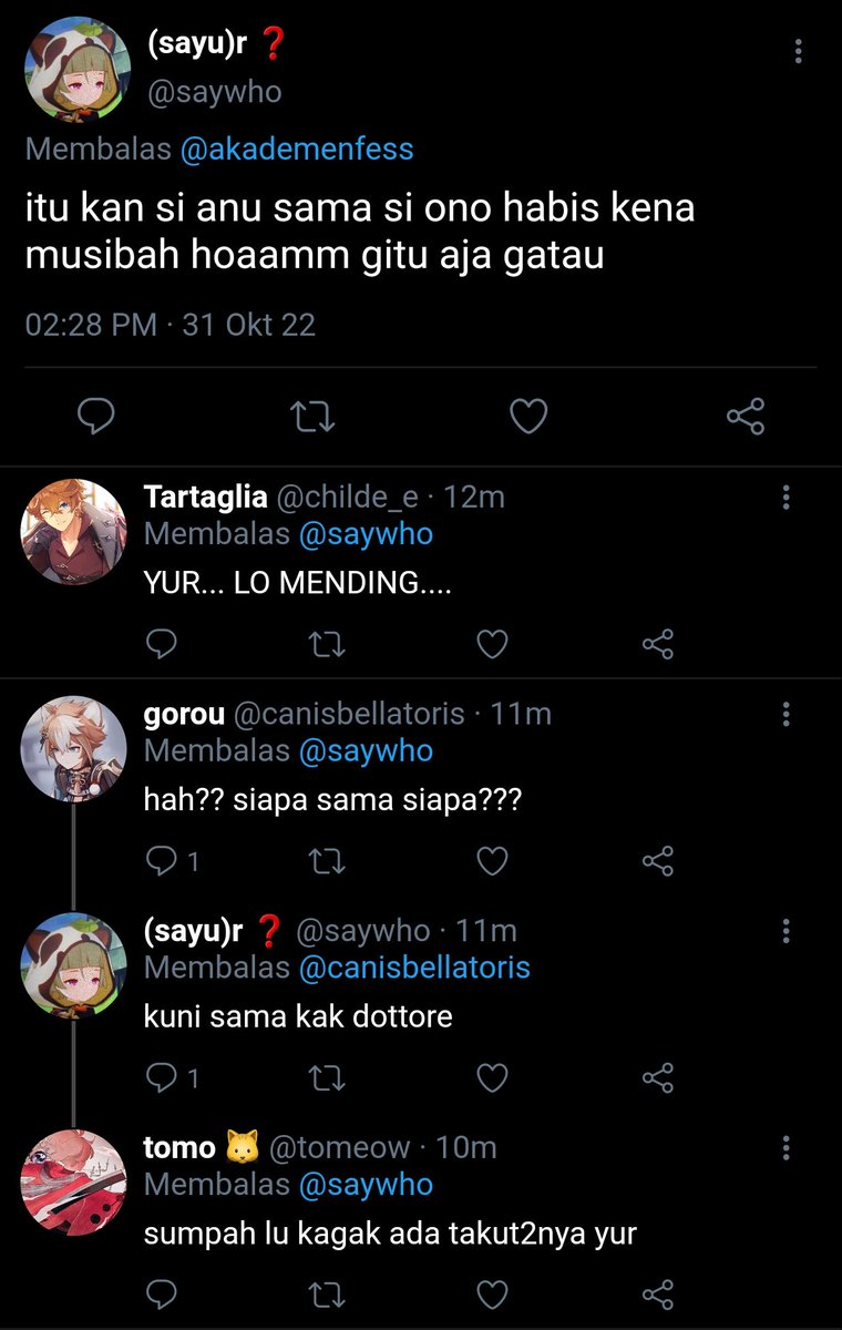 ON 📩 | BACA RULES DI LIKES on Twitter: "au! cw // bxb , kazuscara yang langganan berantem"