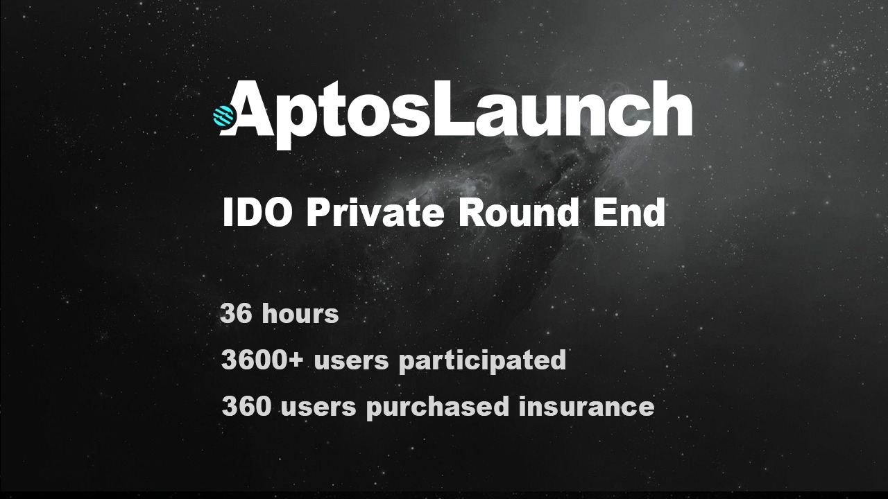 AptosLaunch on Twitter: "AptosLaunch IDO Private Round has now ended🔥 In just 36 hours, we have ...