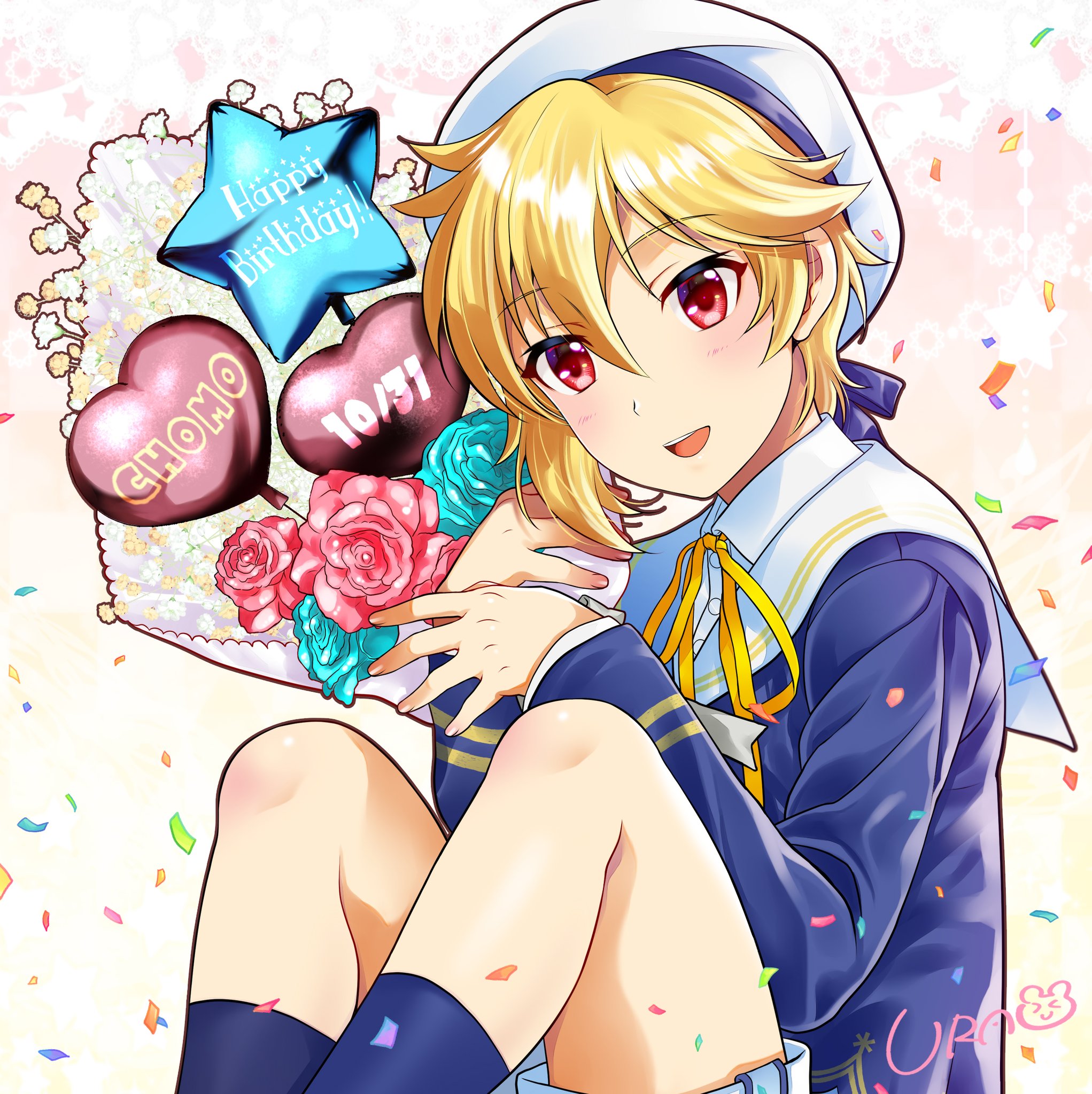 URA🌸新刊通販開始しました💕 on Twitter: "@chomo_B ちょもさんお誕生日おめでとうございます🥰🎉🎂🎁素敵で楽しい幸せな一年になりますように~っ💕 https://t.co ...