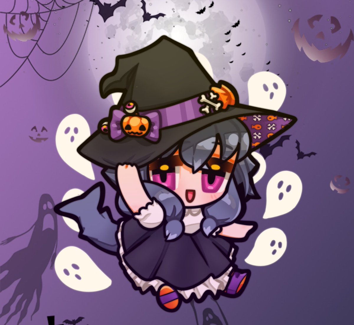 「HAPPY HALLOWEEN i have a little spooky 」|🦴🦈 mako sameshima !のイラスト