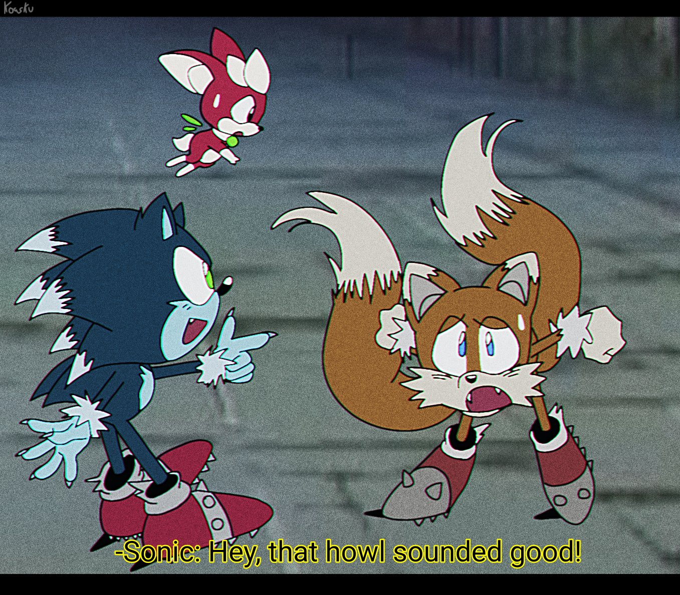 Sonic The Werehog And Tails The Werefox