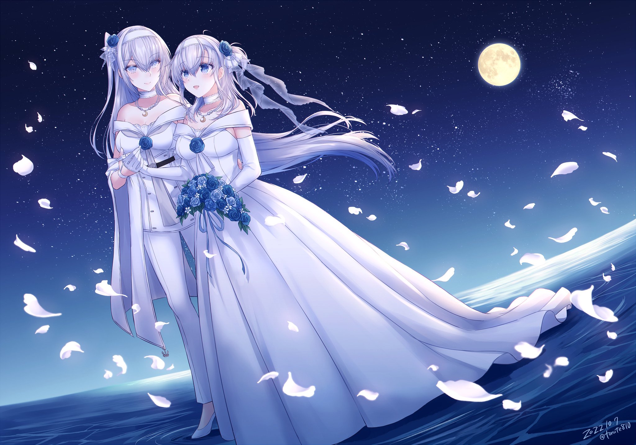 南瓜とるて🎃c101一日目西え10b On Twitter 10月は軍艦防波堤の上での冬涼結婚式という大イベントがあったというのもあり今月