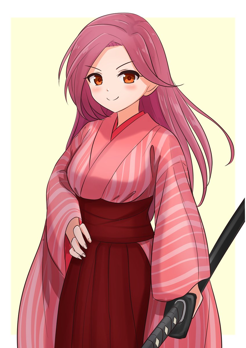 「鈴先輩と各国遠征してた頃の八重さん 妄想 式姫お絵かき60分一本勝負 」 いちまのイラスト