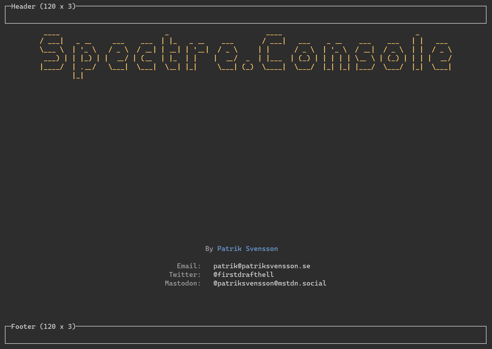@patriksvensson@mstdn.social on Twitter: "Pretty happy with my Spectre.Console-driven ...