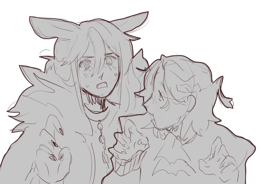 「scary picture 🎃 #albedo #tighnari #albe」|rmeow albenari connoisseurの漫画