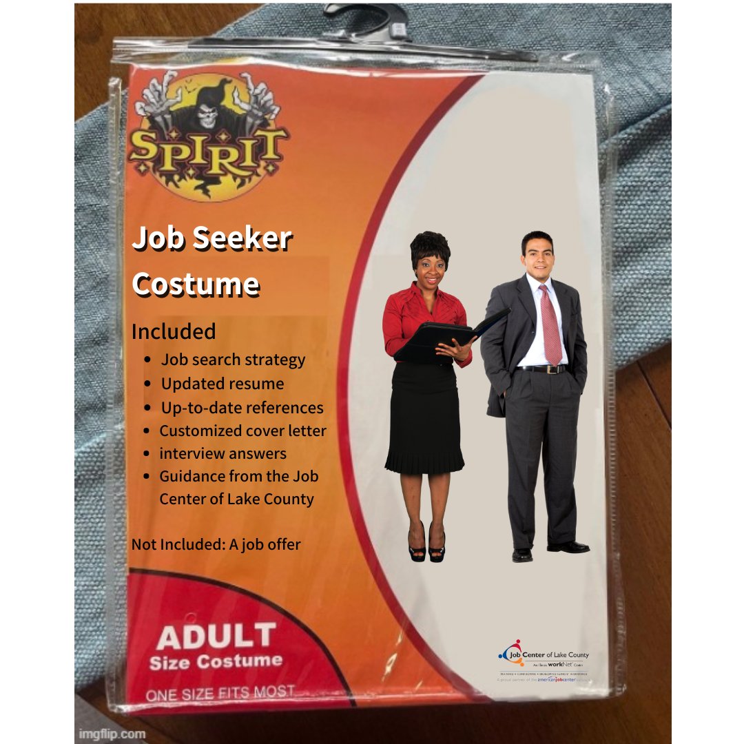 Job Center of Lake County IL on Twitter: "Do you need a last-minute #Halloween #costume idea? We ...