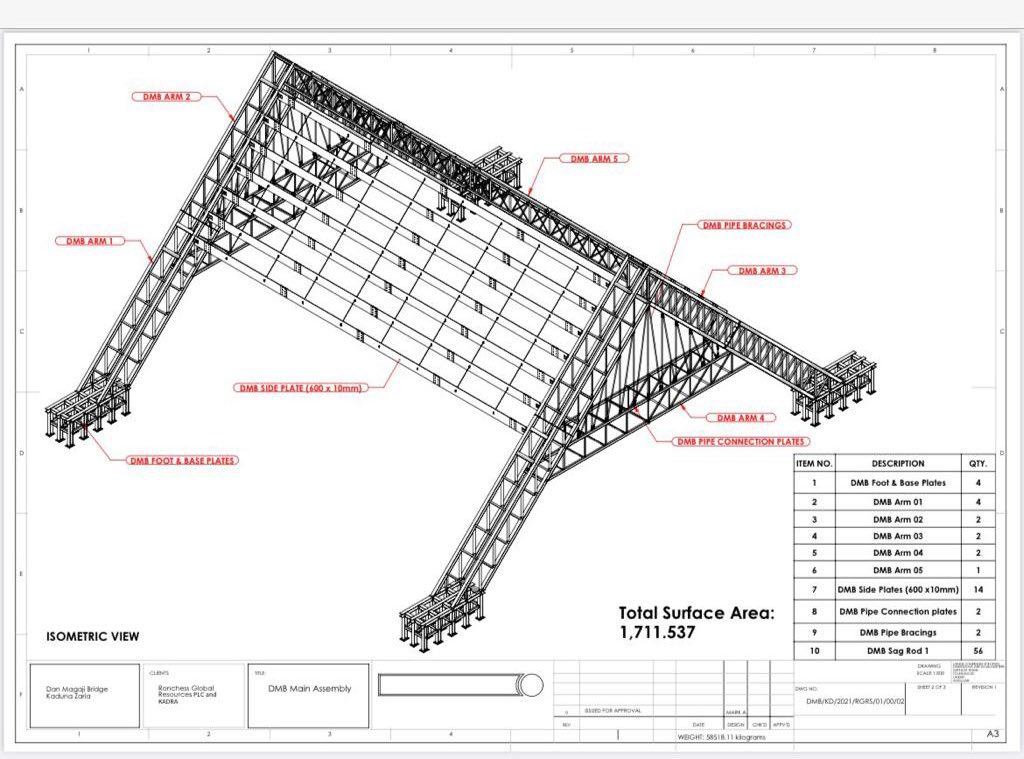 Construction : Ongoing installation of pipe bracing and connecting ...