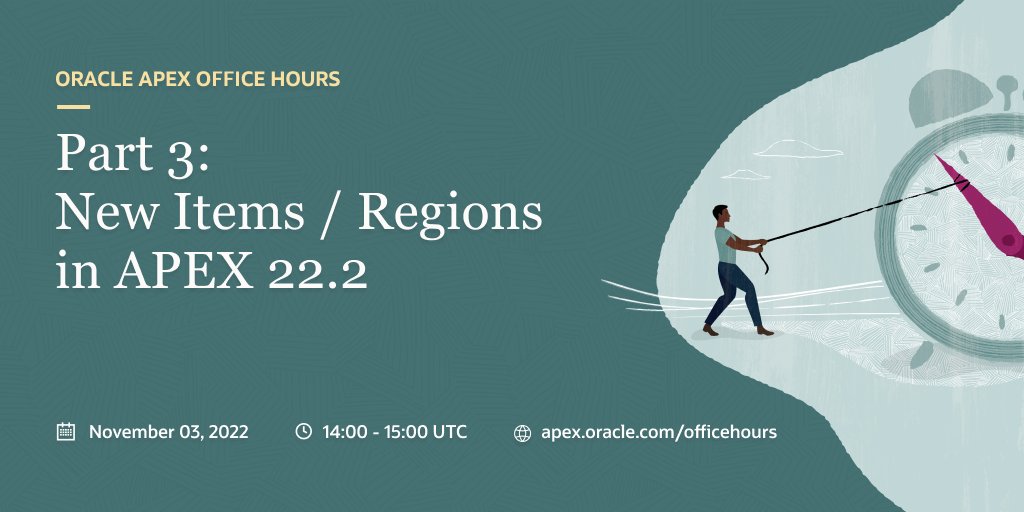 Oracle APEX on Twitter: "📍 Please join us this Thursday for the next Oracle APEX Office Hours! ️ ...