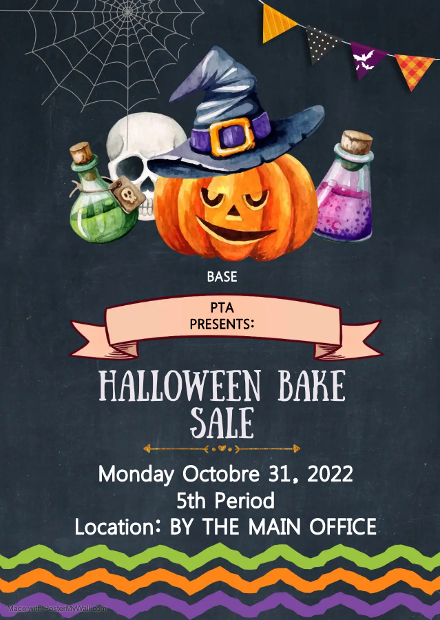 Halloween Bake Sale Flyer