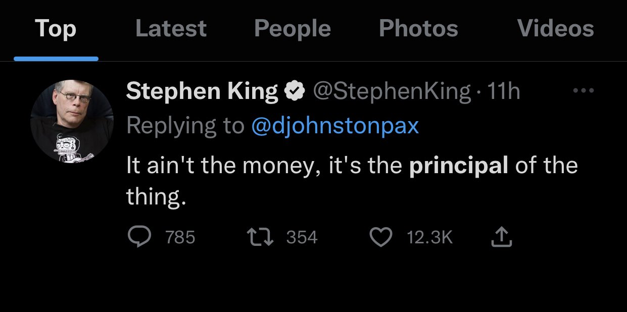 President Jesus🇺🇸 On Twitter Stephenking Lol Stephen King Trying