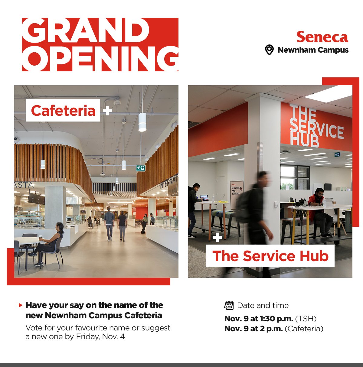 Seneca College on Twitter: "Join us on Wednesday, Nov. 9 for the grand opening of The Service ...