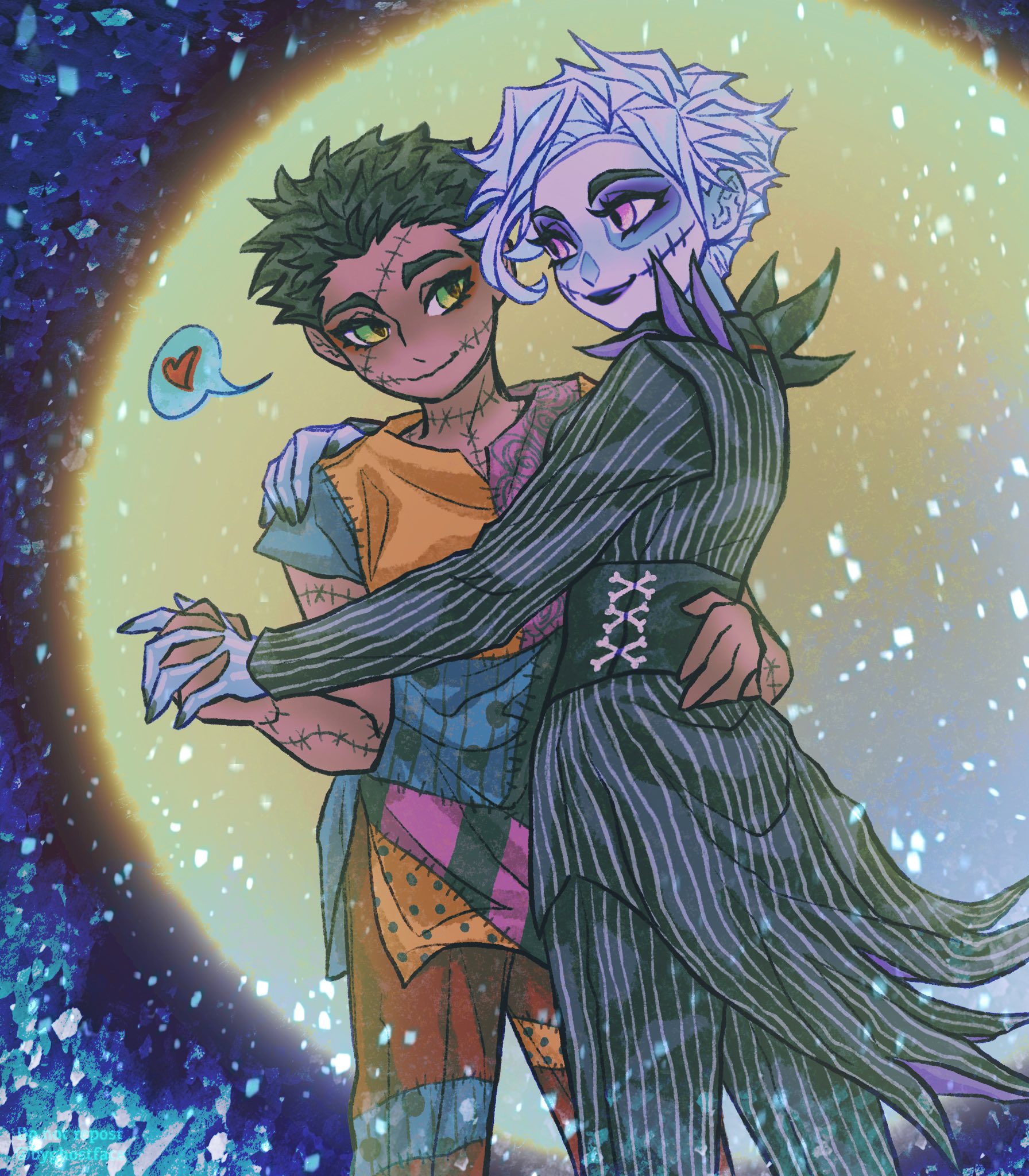 Jack Frost And Tooth Fairy Hug