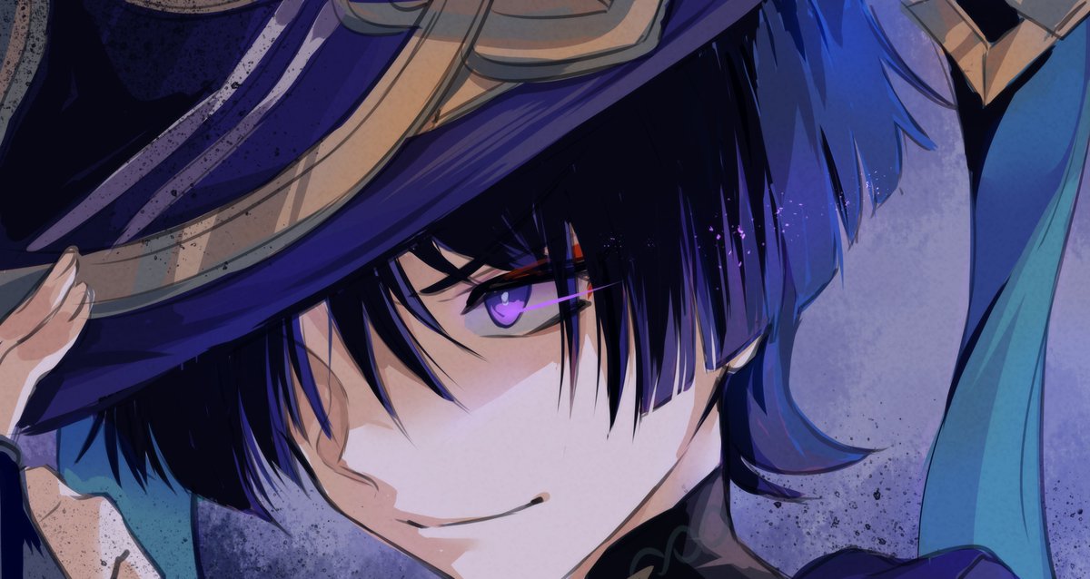 スカラマシュ(原神) 「Sketched the Blue FandangoI dunno#scaram」| Yaya ややちゃん ｡ﾟのイラスト