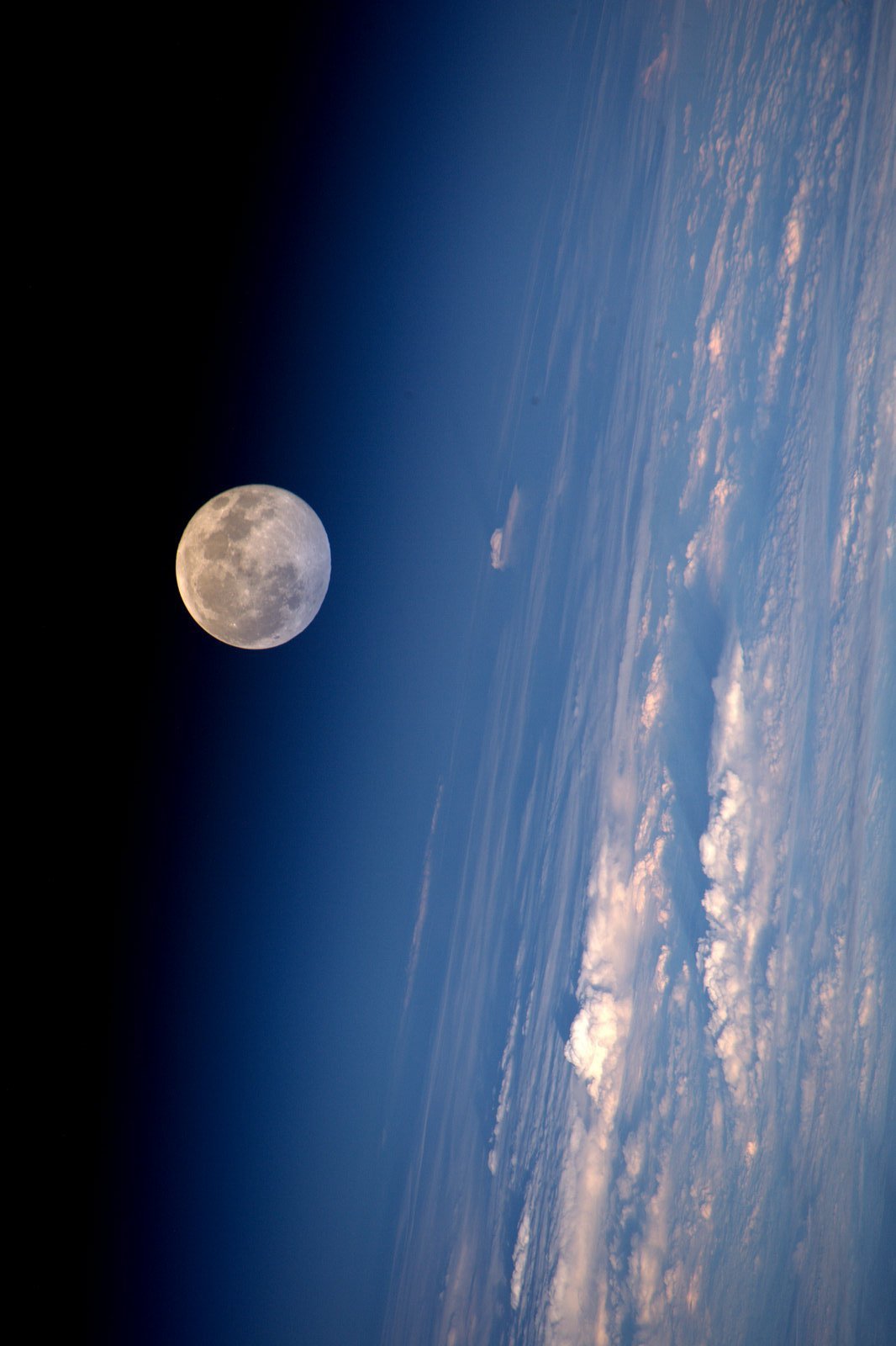 International Space Station Moon